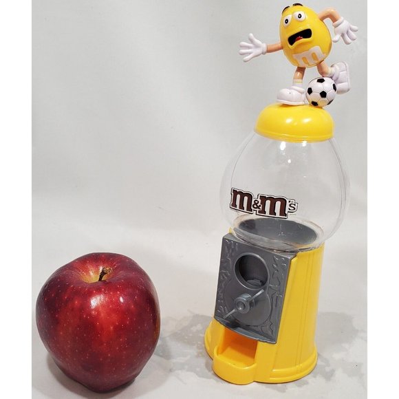 M&M'S | Toys | Mms Candy Dispenser Coin Bank Yellow Mm With Soccer Ball ...
